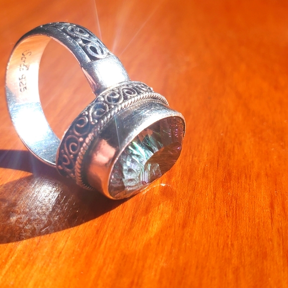 Sarda | Jewelry | Exquisite Sarda Silver 925 Gemstone Ring | Poshmark
